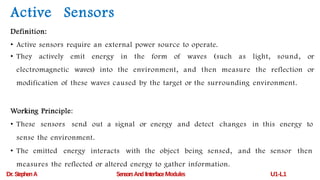 Overview on Sensors- Sensors and Interface Modules | PPT