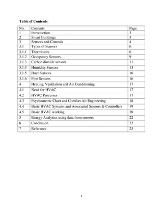 Sensors and analytics for smart buildings | PDF