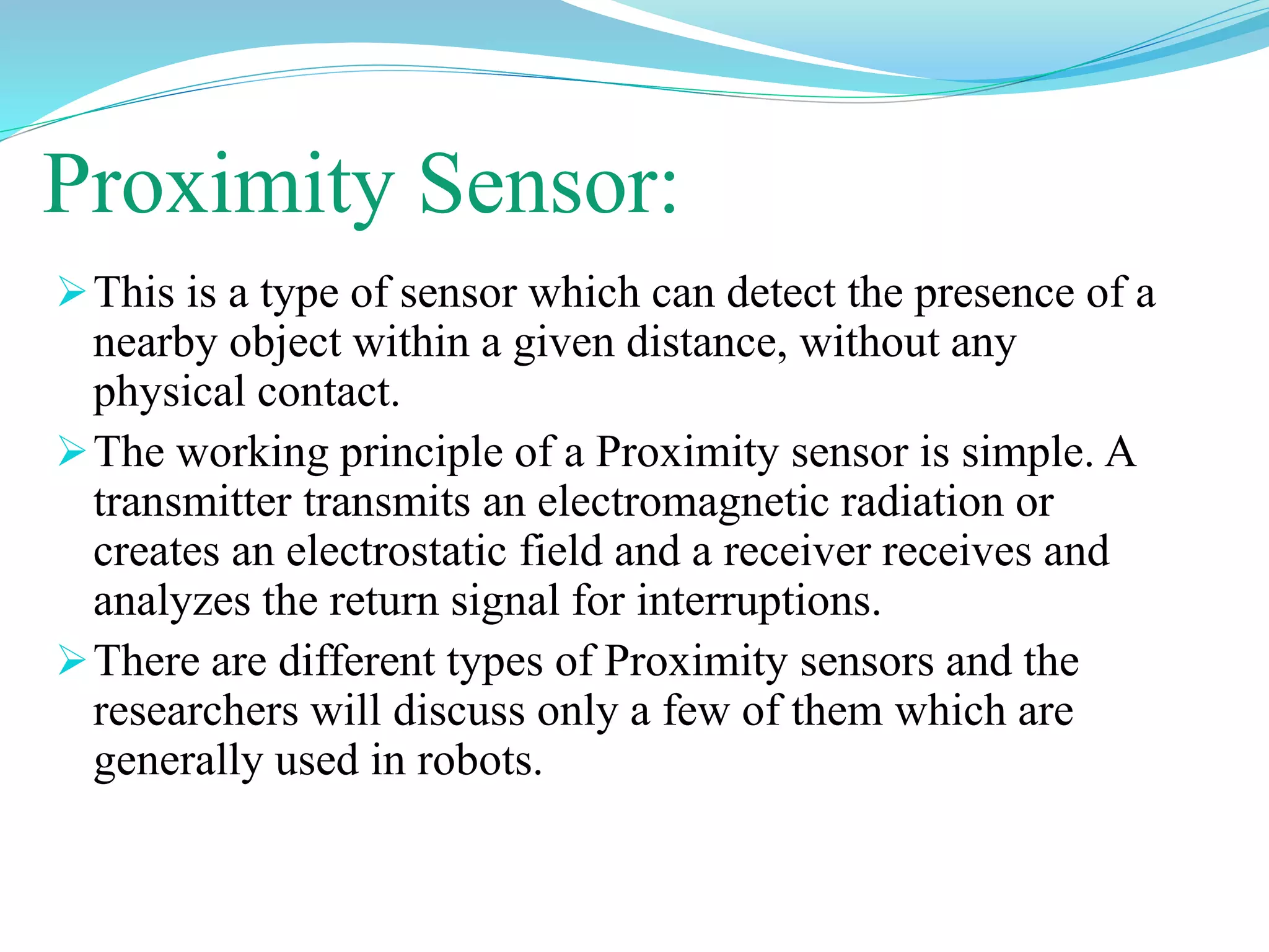 Basic Sensors Technology | PPTX