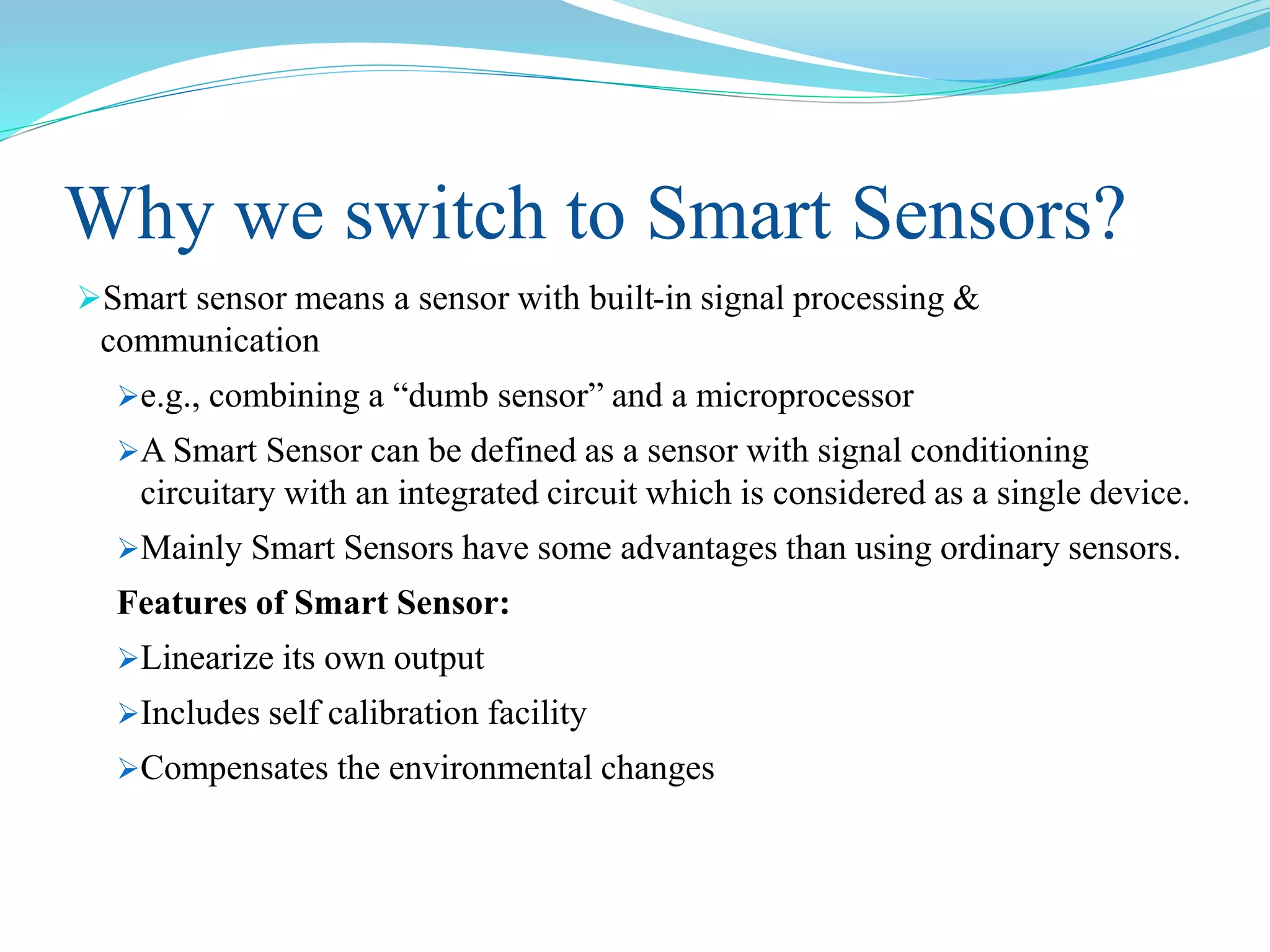 Basic Sensors Technology | PPTX