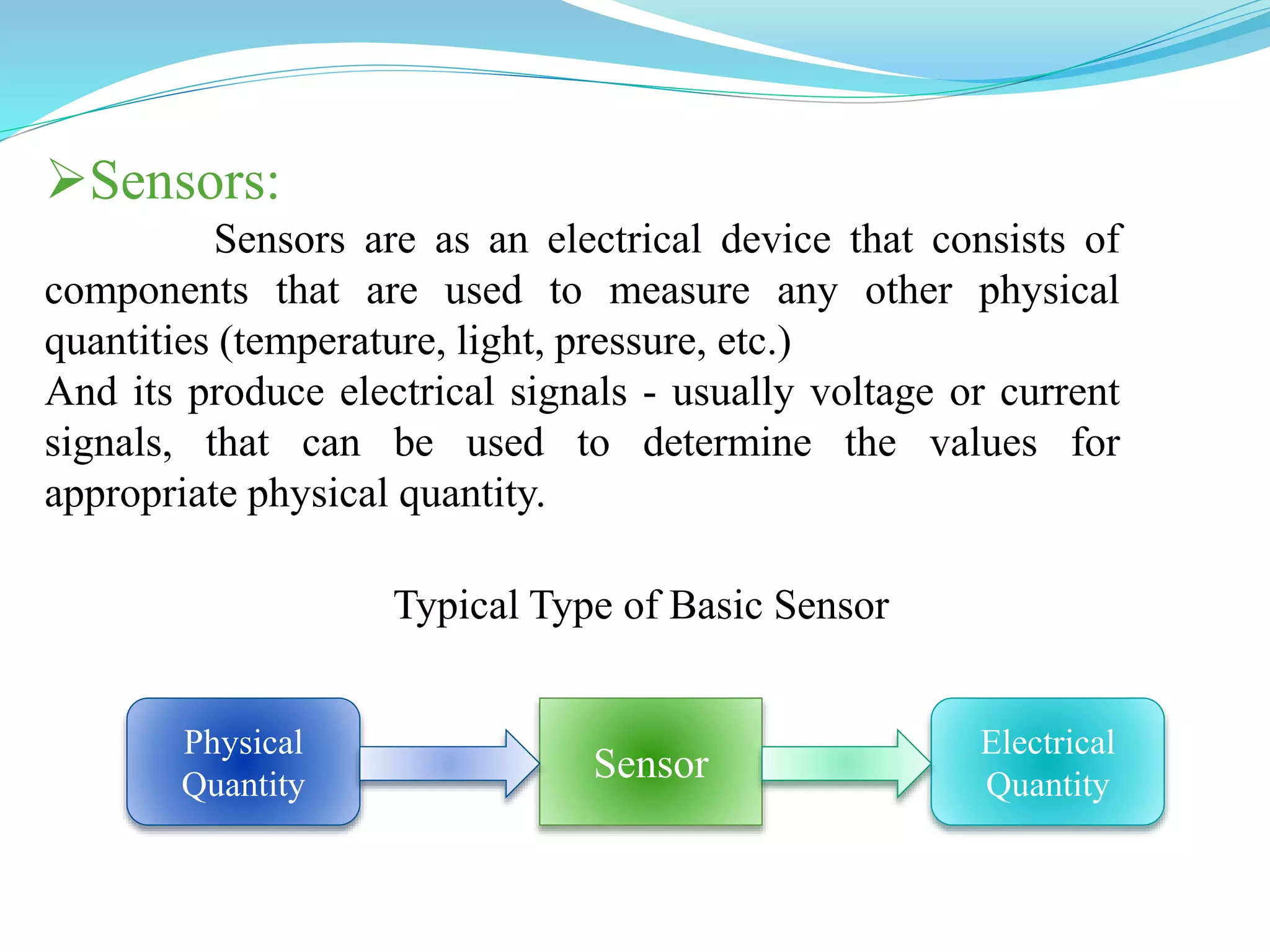Basic Sensors Technology | PPTX