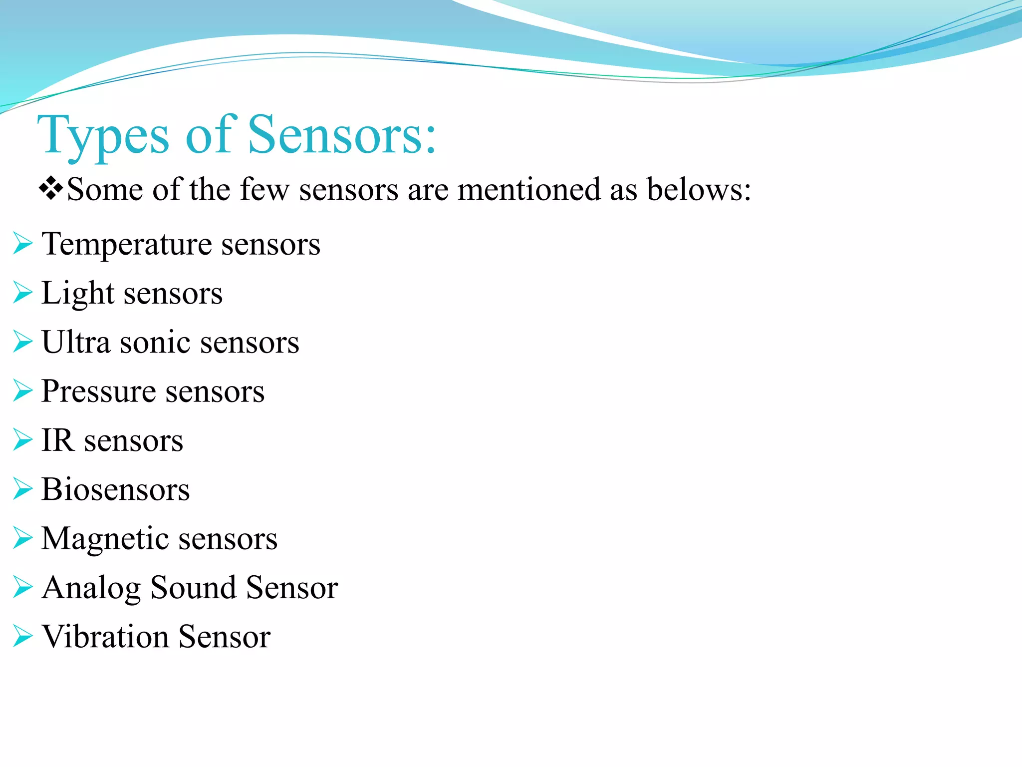 Basic Sensors Technology | PPTX
