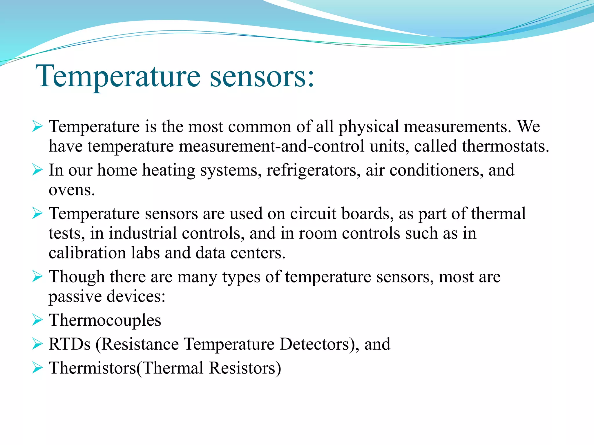 Basic Sensors Technology | PPTX