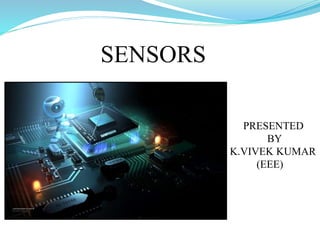 Basic Sensors Technology | PPTX