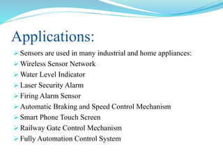 Basic Sensors Technology | PPTX