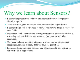 Basic Sensors Technology | PPTX