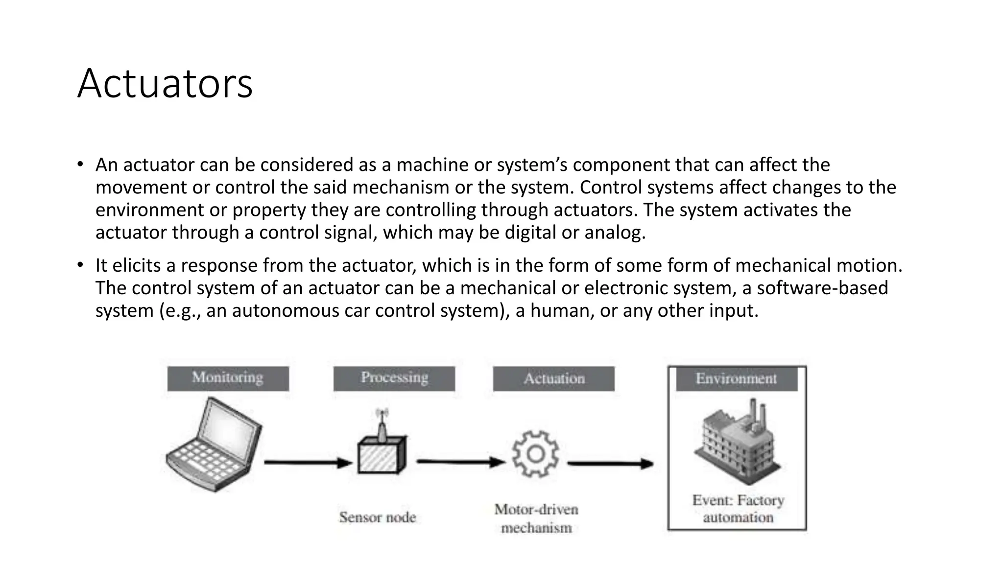 Sensors & Actuators - Functional blocks of IOT | PPTX