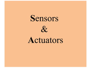 Sensors & Actuators | PPT