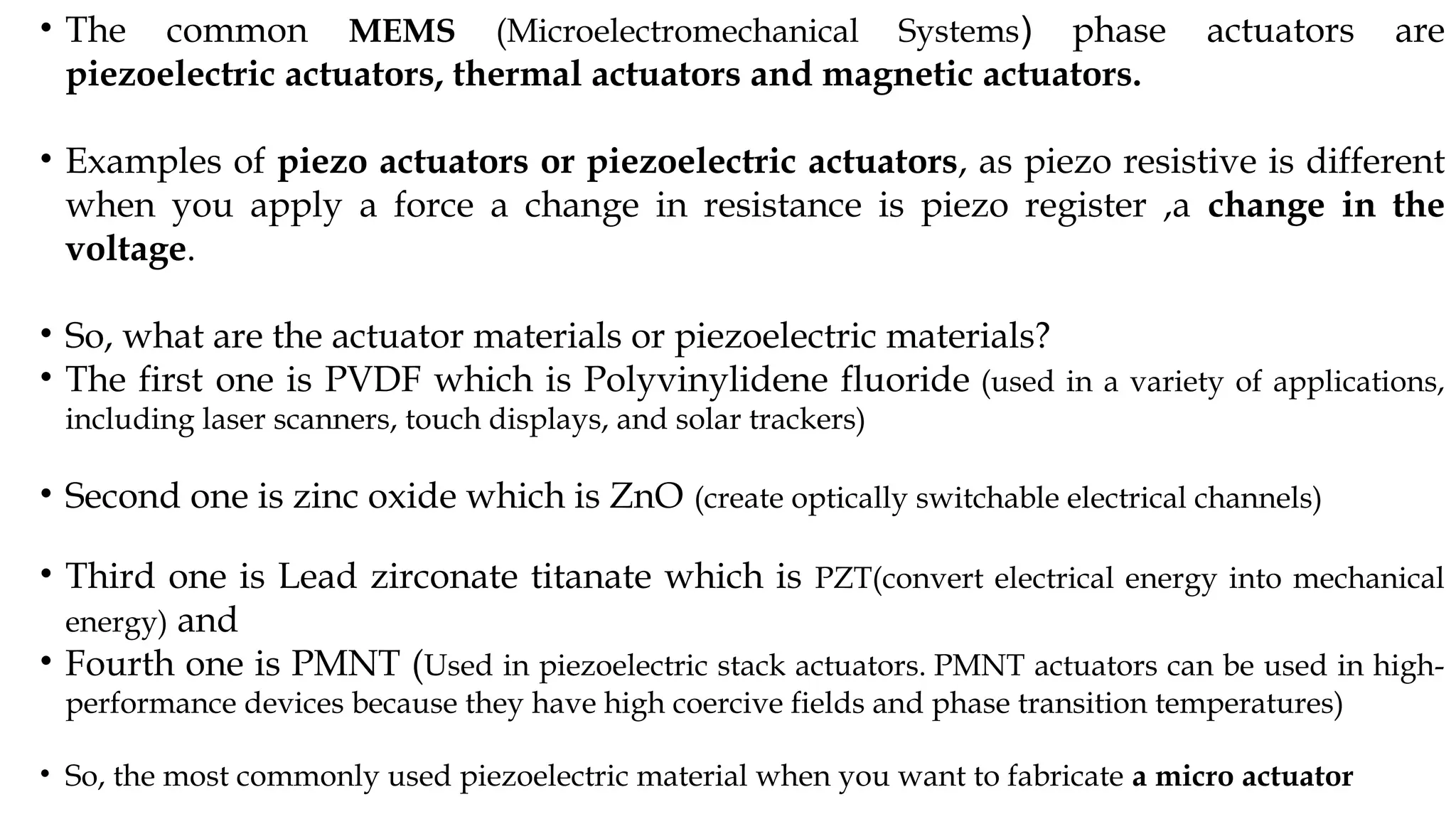 MICROSENSORS AND MICROACTUATORS. MICROELECTROMECHANICAL SYSTEMS(MEMS ...
