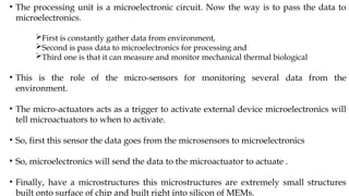 MICROSENSORS AND MICROACTUATORS. MICROELECTROMECHANICAL SYSTEMS(MEMS ...