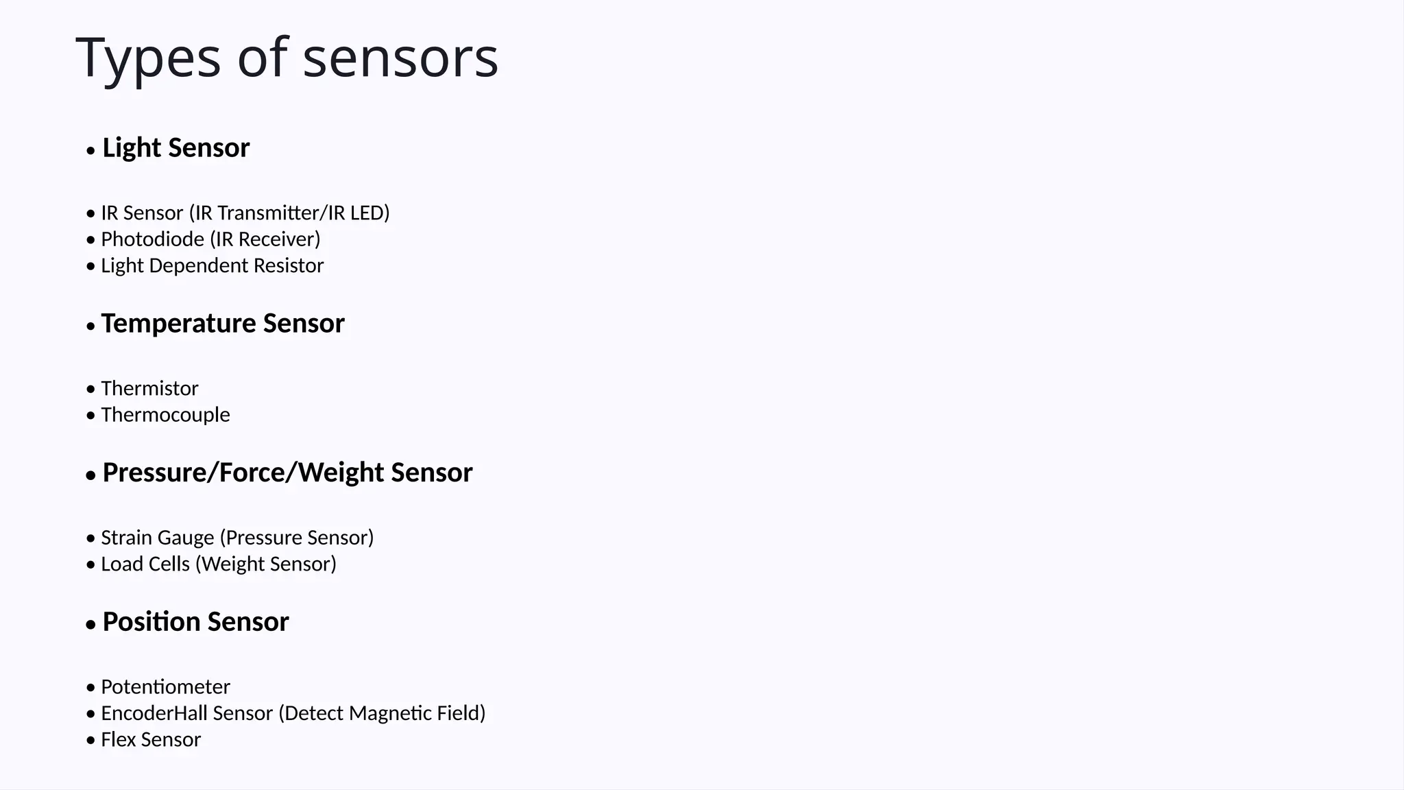 sensors and actuator electrical subject. | PPTX