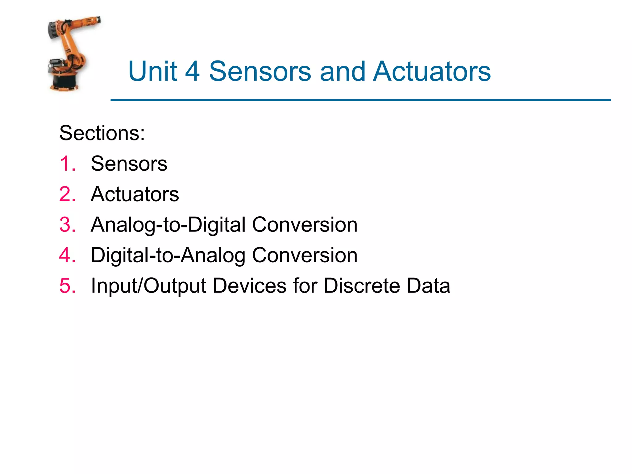 Sensors and actuators | PPT