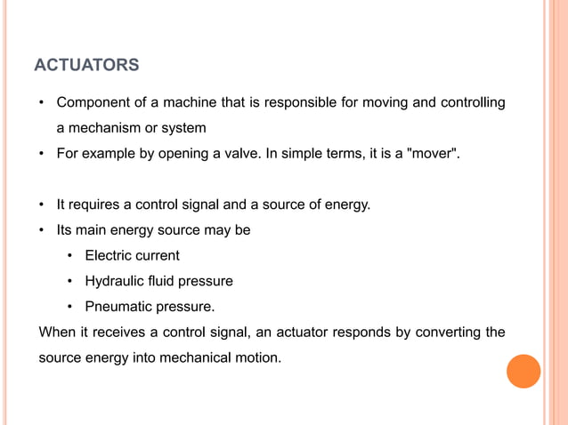 Sensors and actuators.pptx | Internet of Things | Internet