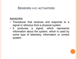 Sensors and actuators.pptx | Internet of Things | Internet