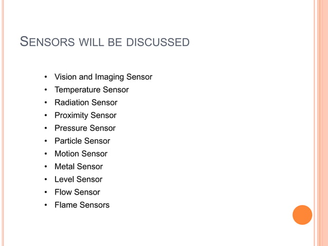 Sensors and actuators.pptx | Internet of Things | Internet