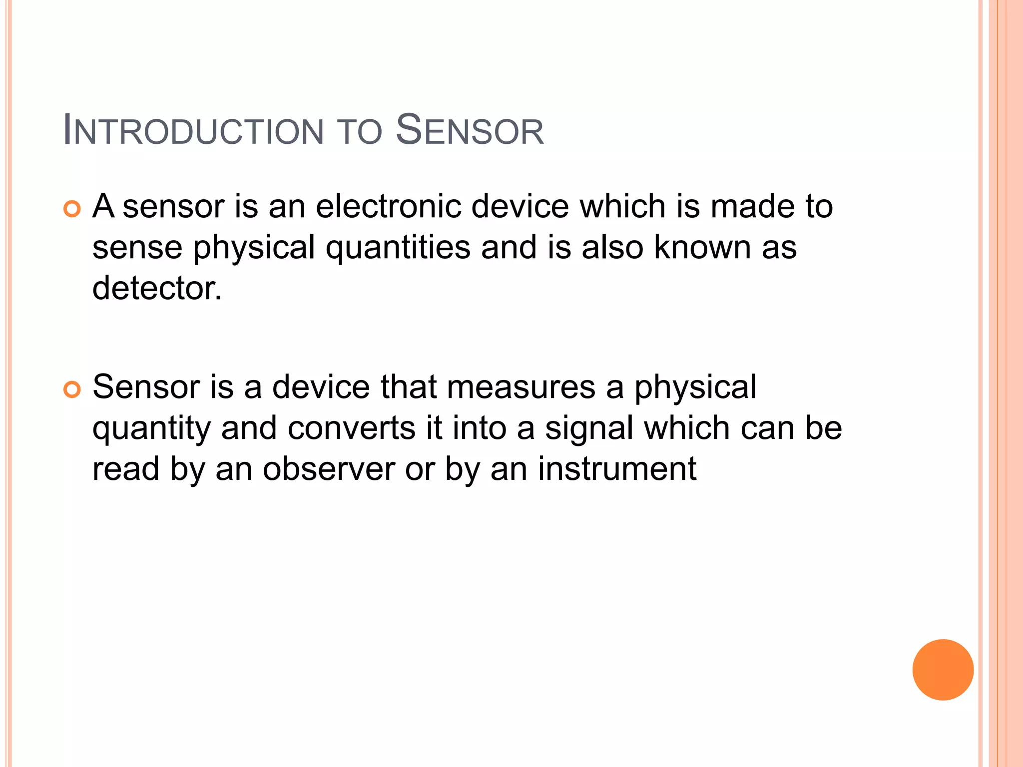 Sensors and Actuators | PPTX