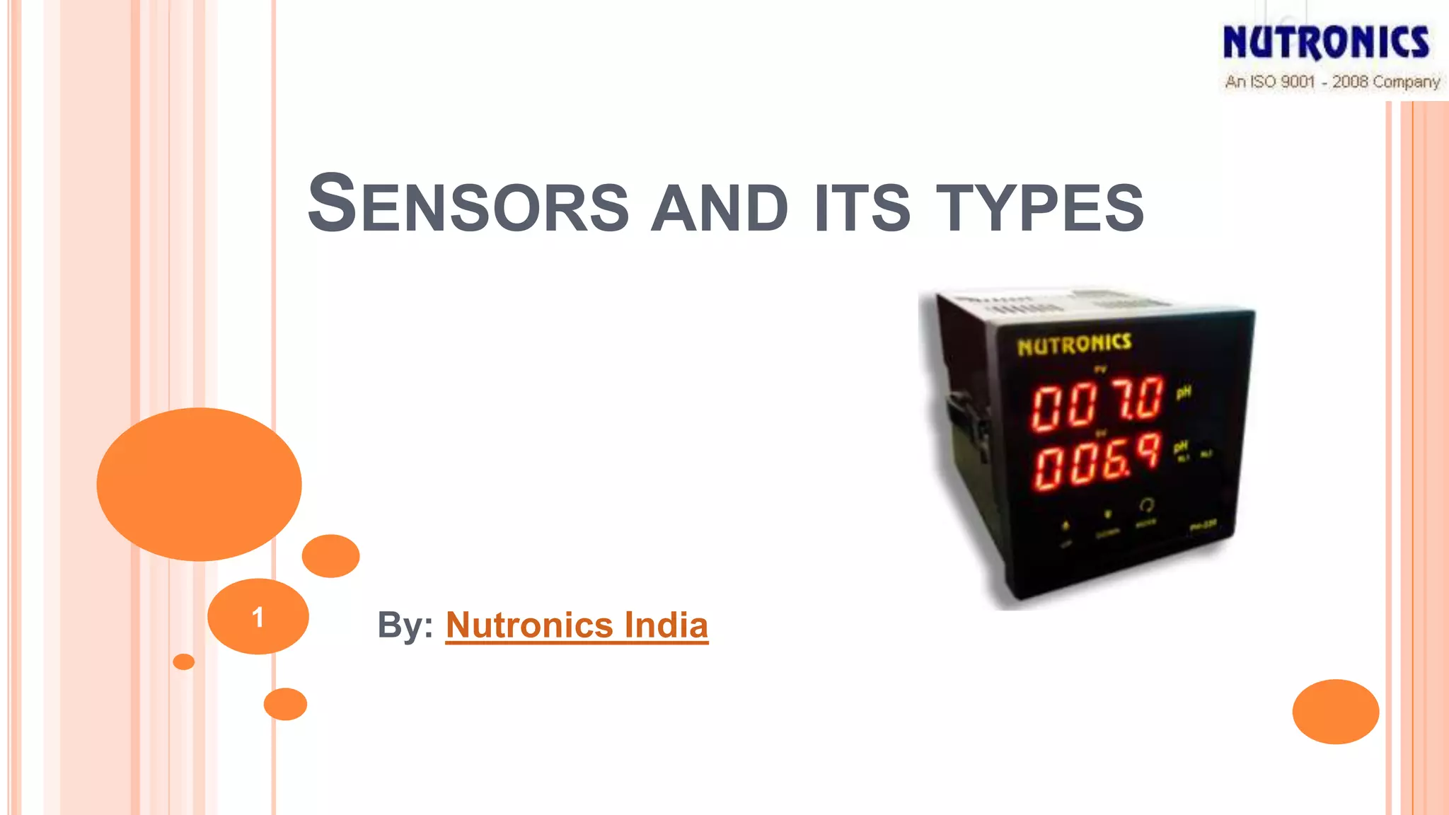 Sensors and its types | PPTX