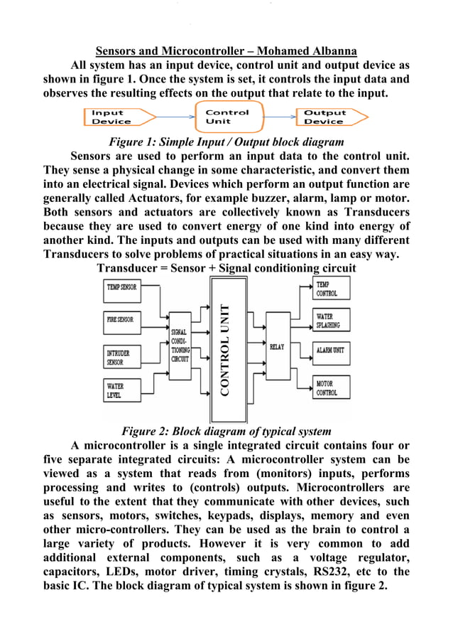 Sensors and microcontroller interfacing | PDF | Computer Peripherals | Computing