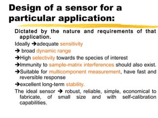 Novel materials for development of optical sensors | PPT