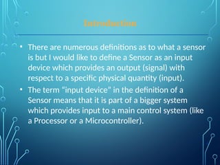 sensors, by - Rishi Kant yadav.....pptx. | PPTX | Internet of Things ...