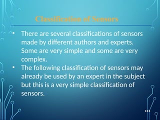 sensors, by - Rishi Kant yadav.....pptx. | PPTX | Internet of Things ...