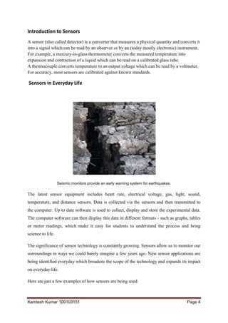 Sensors in Everyday Life | DOCX