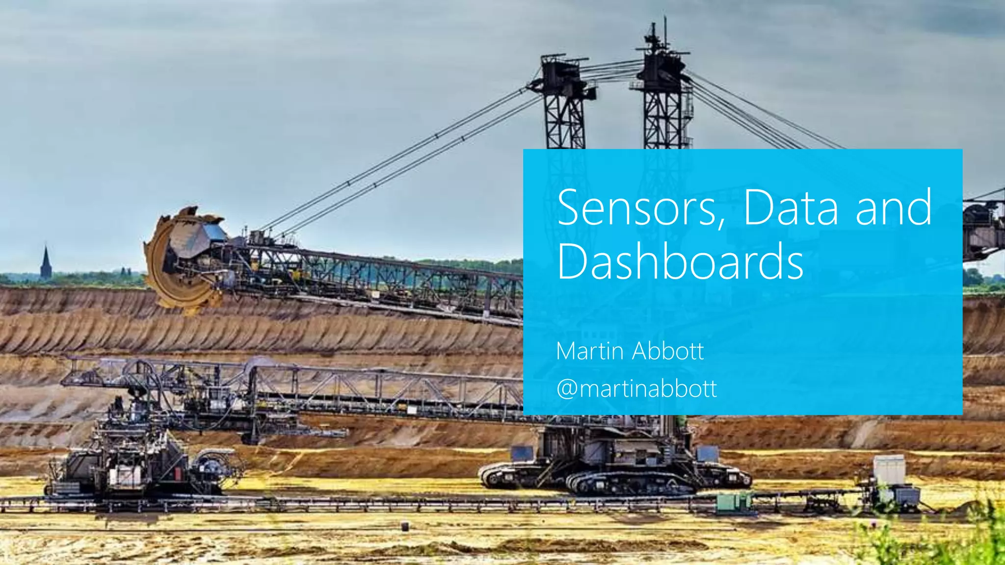 Sensors, data and dashboards | PPT