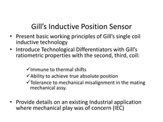 Inductive Position Sensing with Single Coil Elements Using Time ...