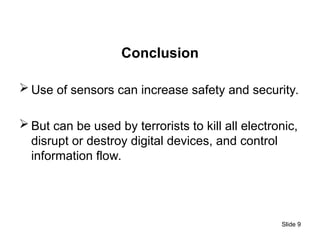 sensors_applications for_medicalcare and hospitals | PPT