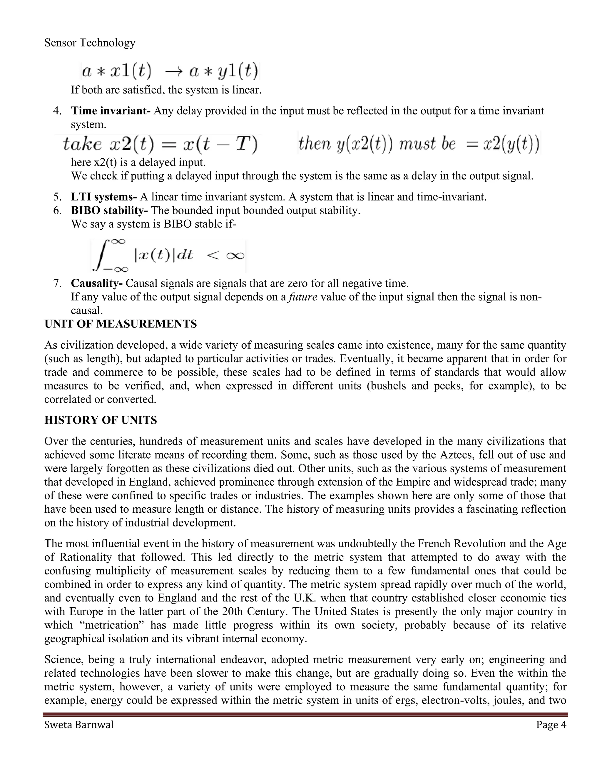Sensors fundamentals and characteristics, physical principle of sensing ...
