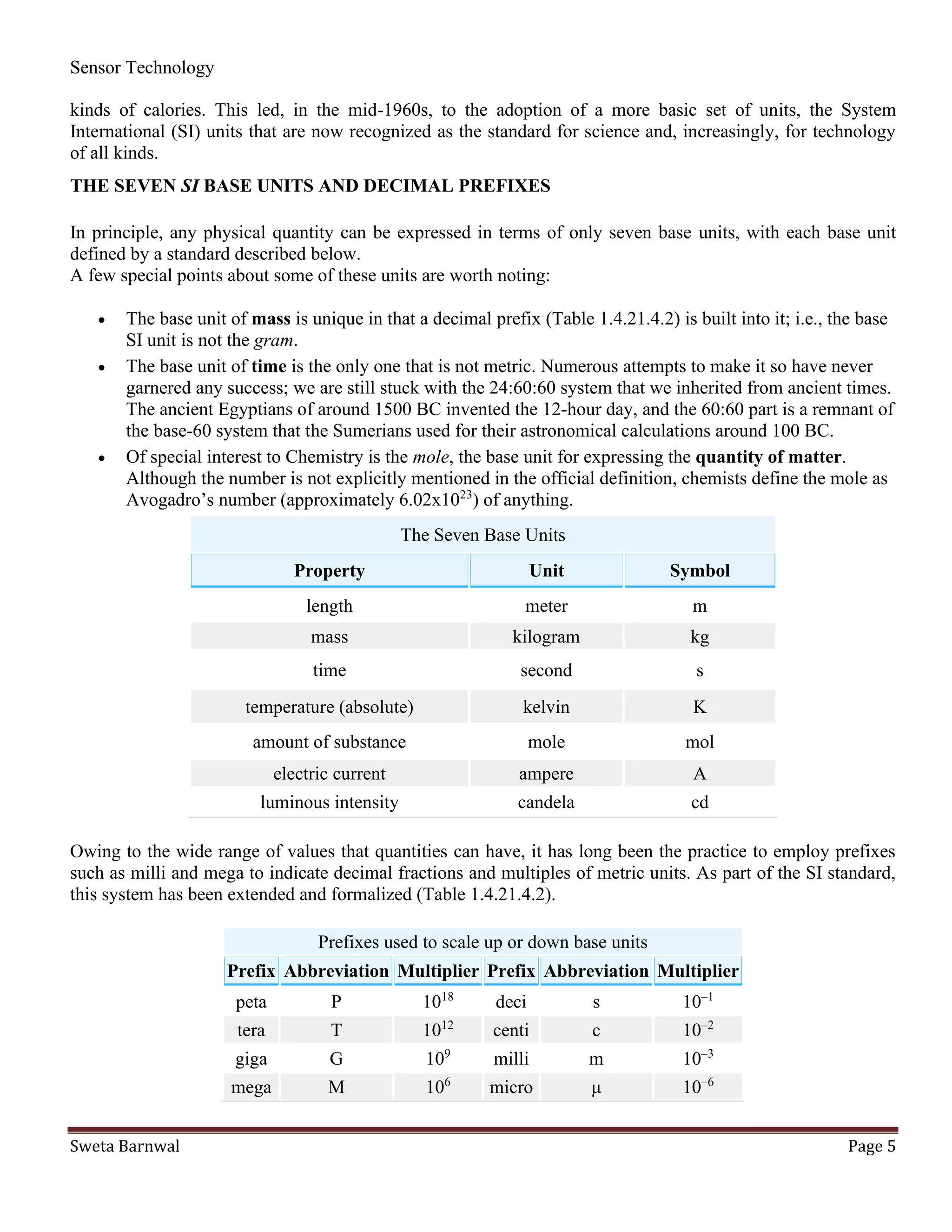 Sensors fundamentals and characteristics, physical principle of sensing ...