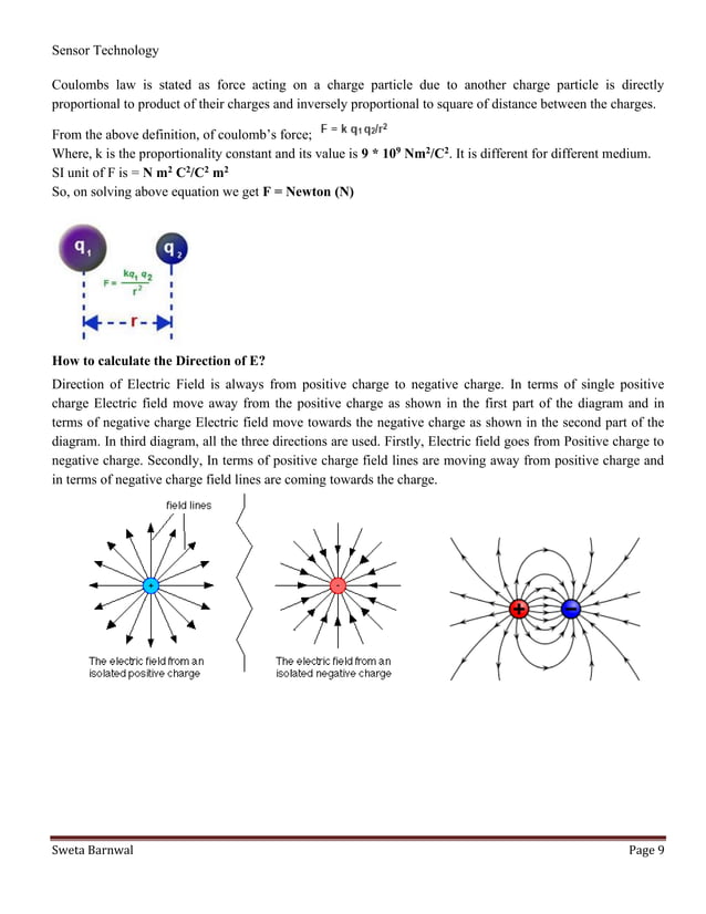 Sensors fundamentals and characteristics, physical principle of sensing ...