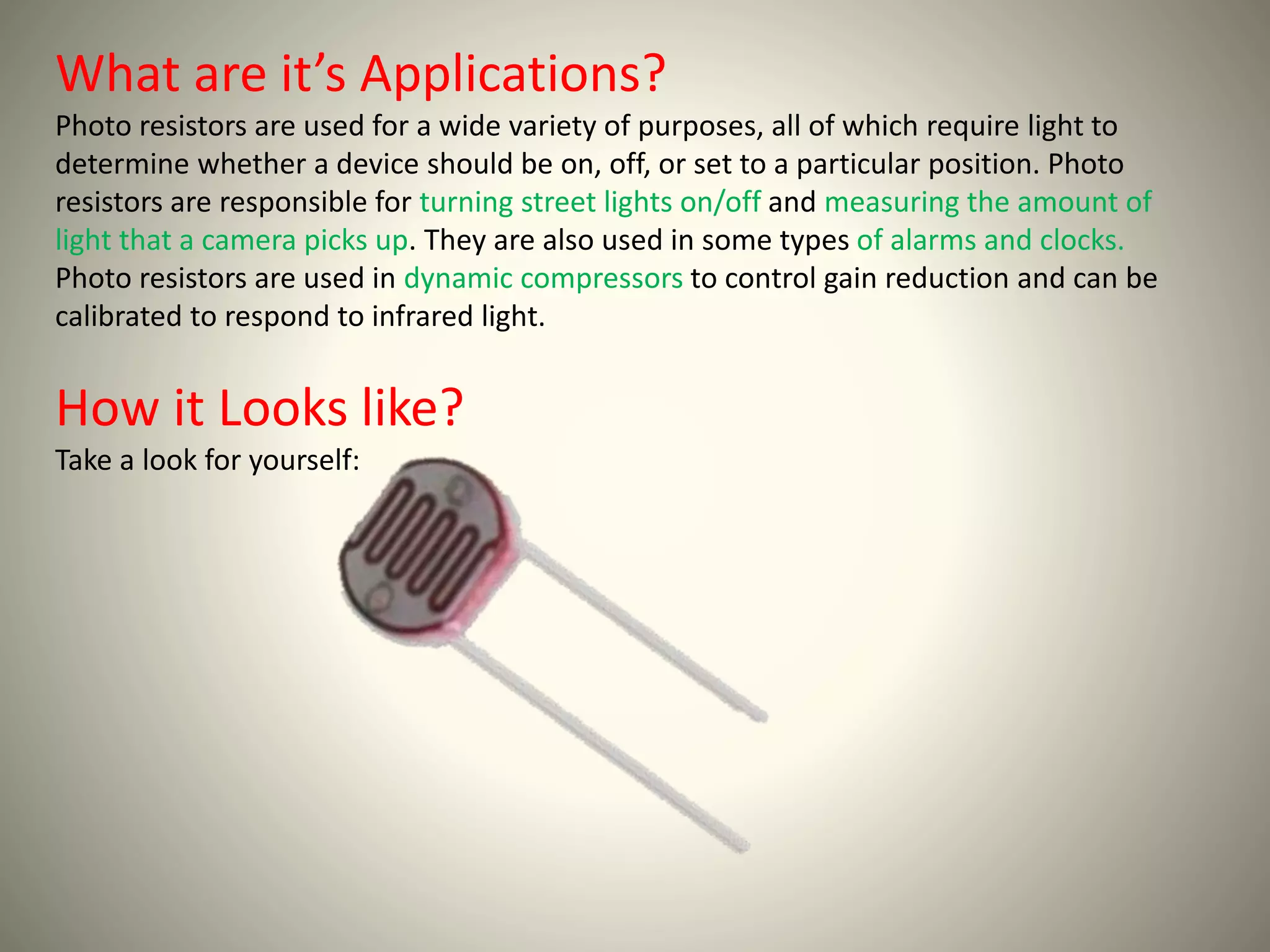 Working Principals of Various Sensors | PPTX
