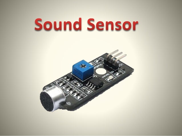 Working Principals of Various Sensors