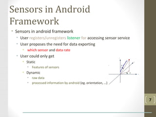 Android Sensor System | PPT | Operating Systems | Computer Software and Applications