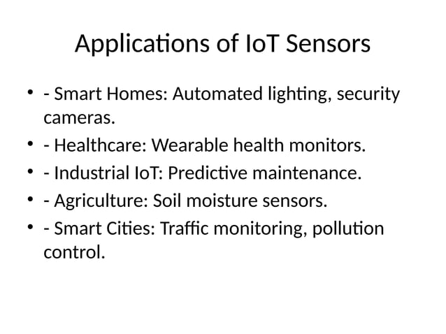 Sensors_in_IoT.pptx Inter net of things best Explanatiom | PPTX