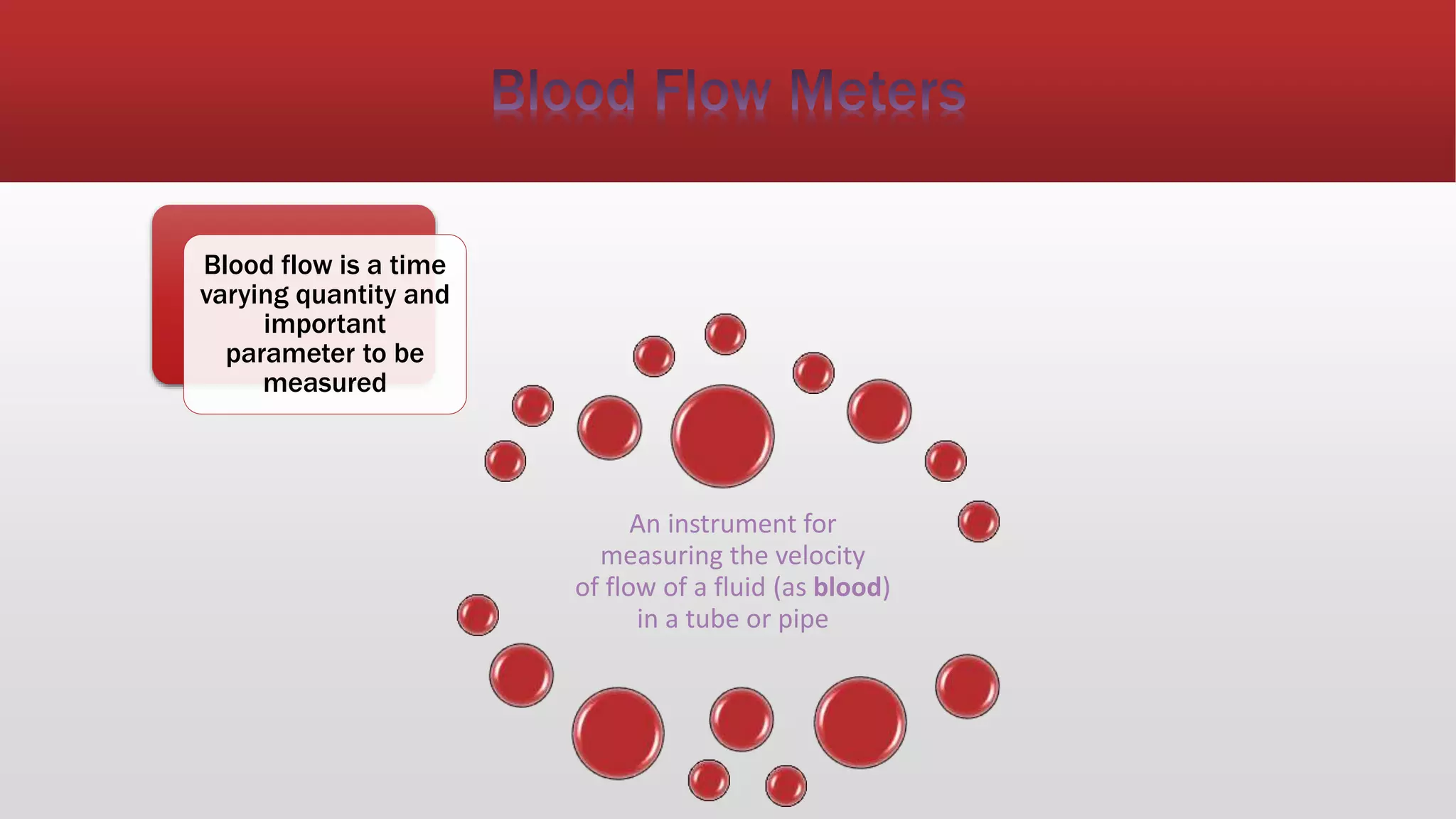Blood Flow Sensors and Meters with their working | PPTX