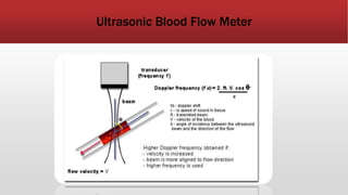 Blood Flow Sensors and Meters with their working | PPT