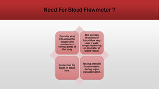 Blood Flow Sensors and Meters with their working | PPTX