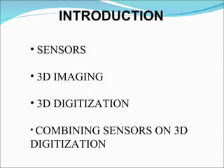 Sensors On 3d Digitization | PPT