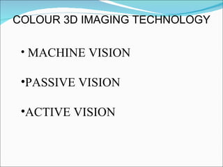 Sensors On 3d Digitization | PPT