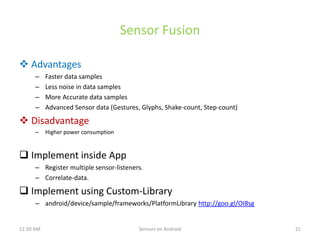 Sensors on android | PDF