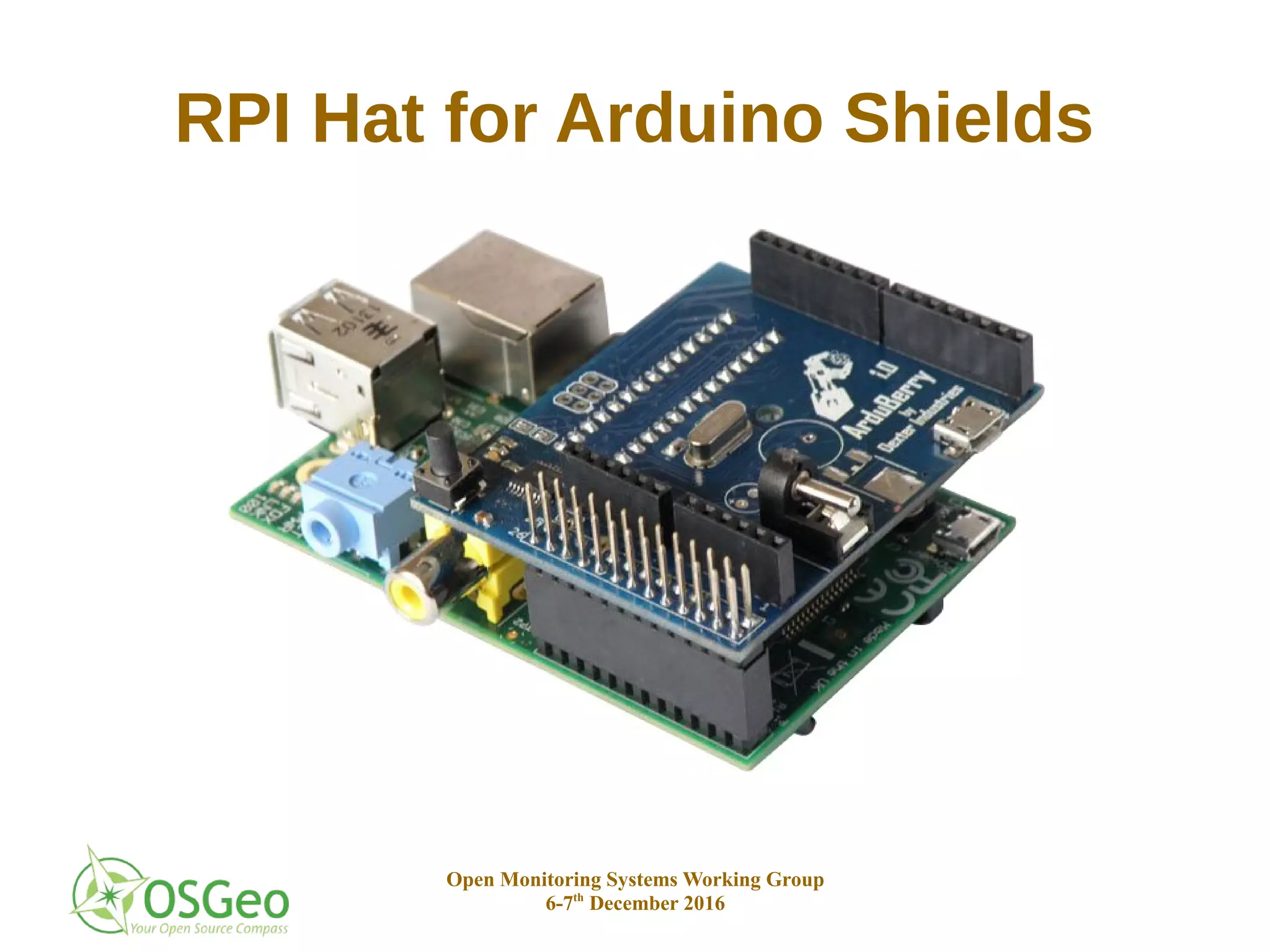 Sensors Arduino RaspberryPI connect | ODP