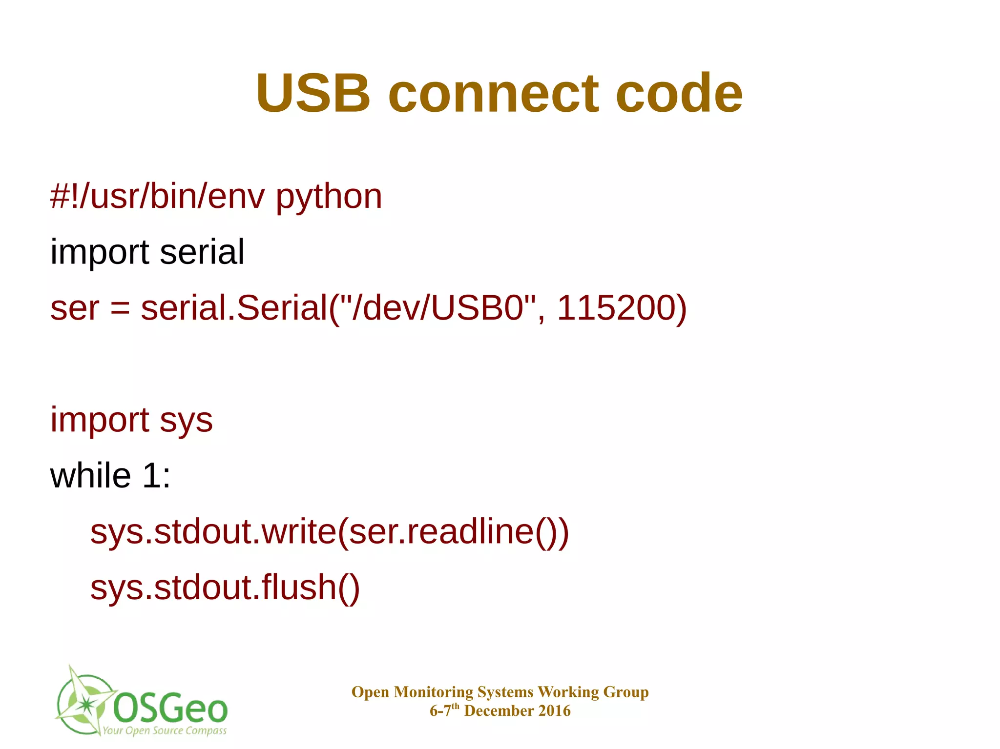 Sensors Arduino RaspberryPI connect | ODP