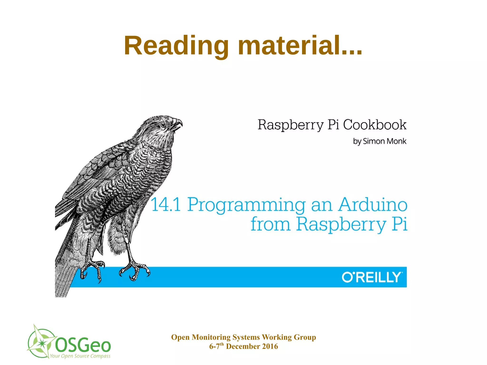 Sensors Arduino RaspberryPI connect | ODP