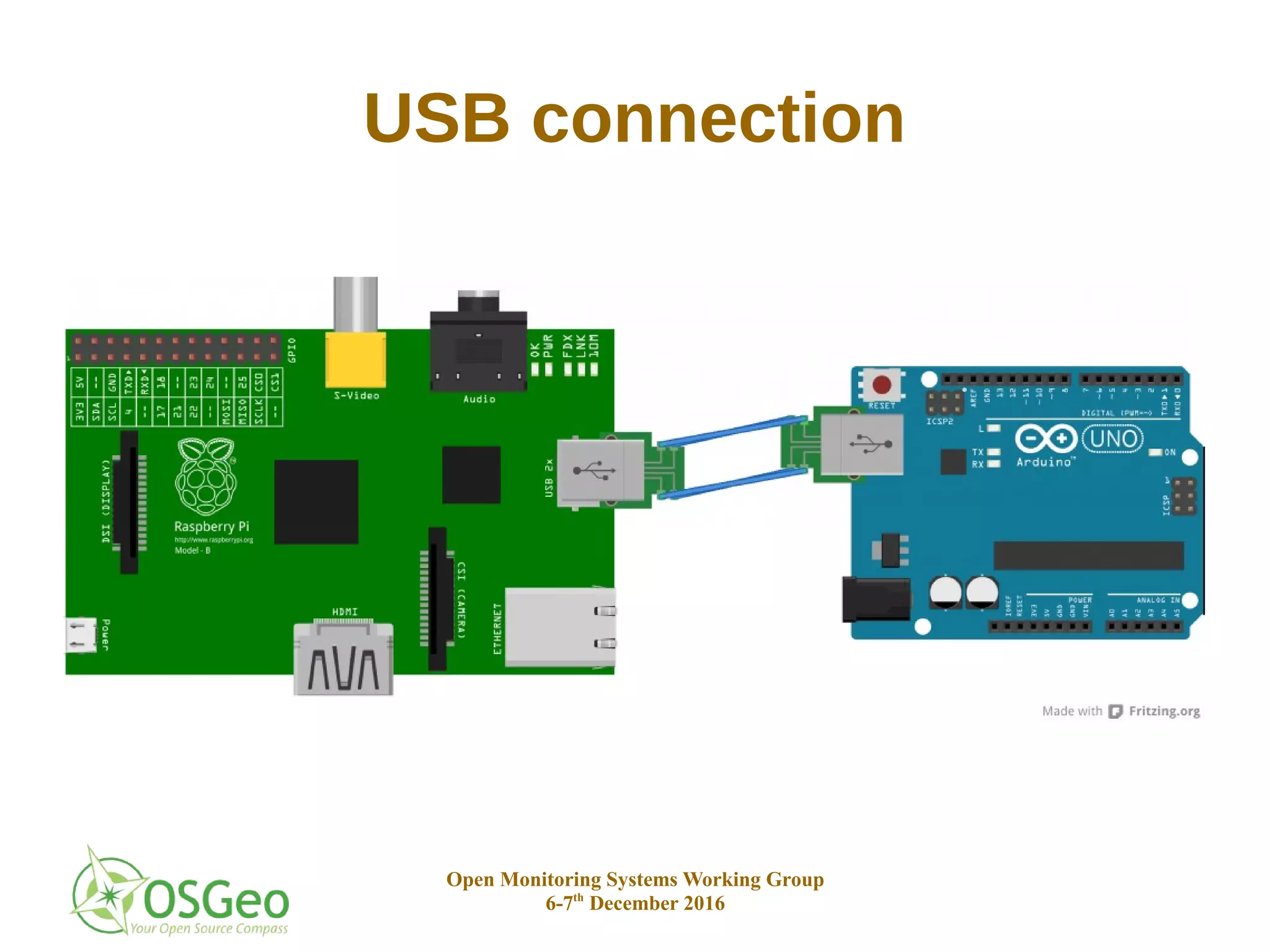 Sensors Arduino RaspberryPI connect | ODP