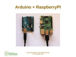 Sensors Arduino RaspberryPI connect | ODP