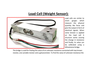 Sensors and transducers Working,Applications | PPT