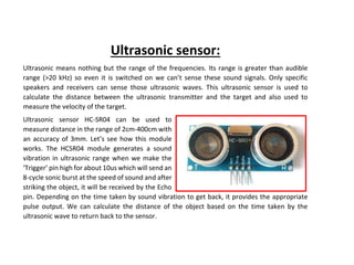 Sensors and transducers Working,Applications | PPT