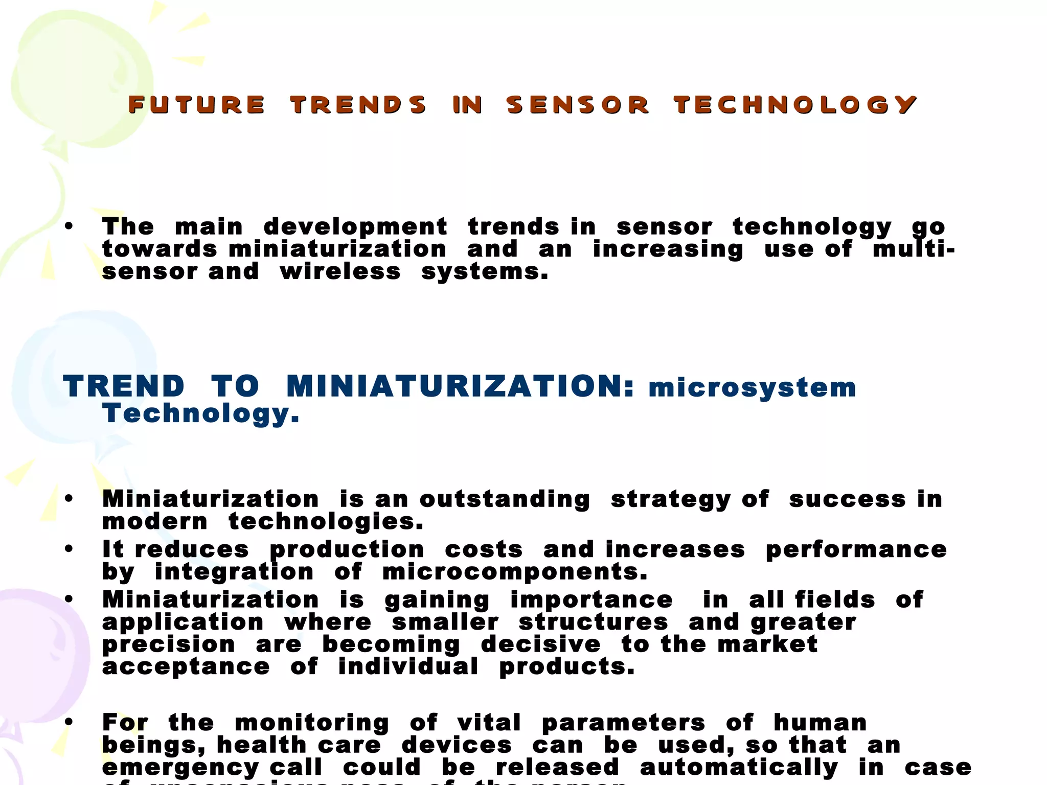 Sensor technology | PPT